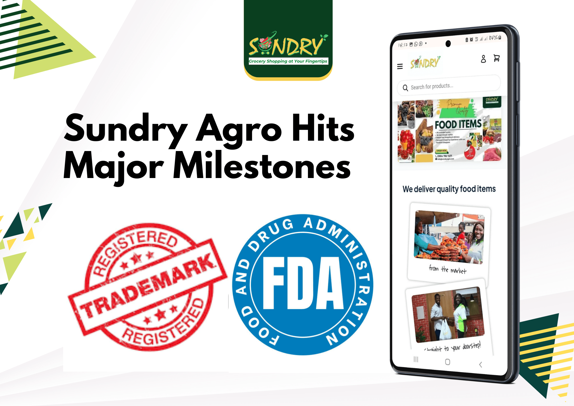 Sundry Agro Hits Major Milestones; Trademark Secured. FDA Registered.